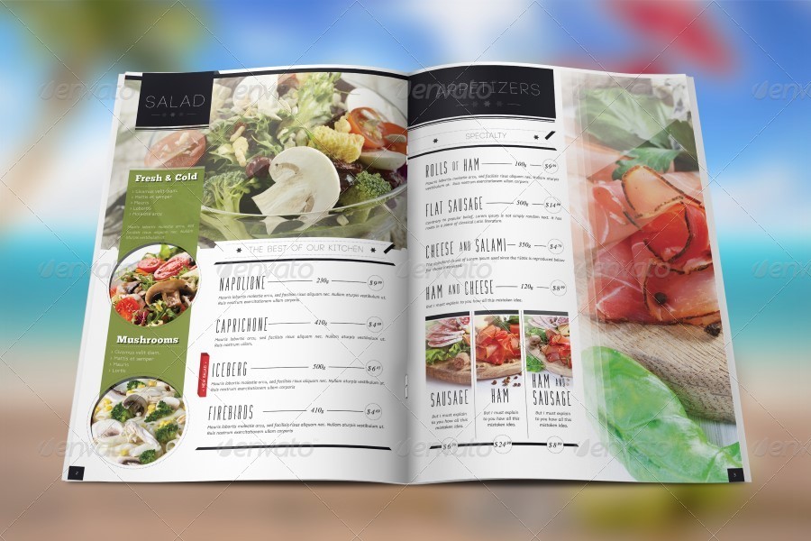 Fresh & Clean Restaurant Menu by Radomir | GraphicRiver