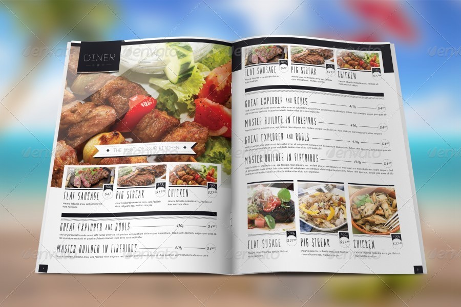 Fresh & Clean Restaurant Menu by Radomir | GraphicRiver