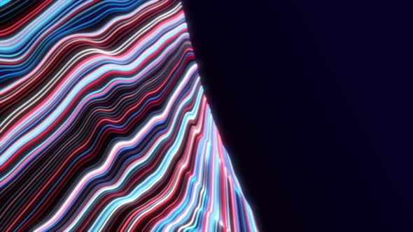 Abstract digital particle wave, Colorful digital Particle Wave ...