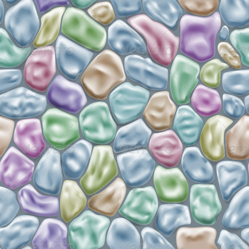 Seamless Patterns of Stones, Vectors | GraphicRiver