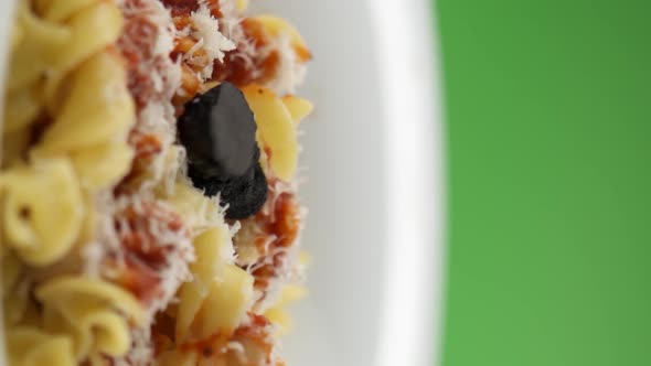 Vertical video: Truffle falling into pasta, Stock Footage | VideoHive