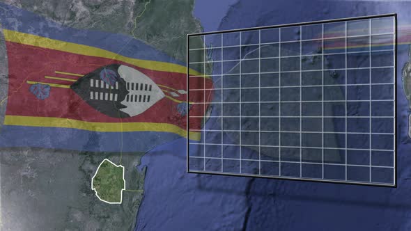 Swaziland Flag And Map Animation, Motion Graphics | VideoHive