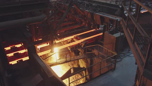 Metal Products are Smelted at the Plant, Stock Footage | VideoHive
