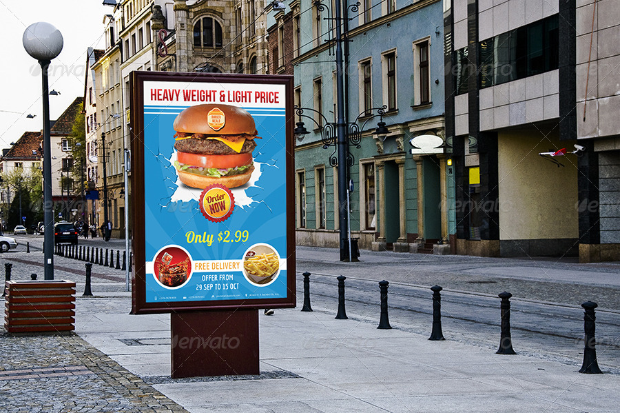Burger Restaurant Poster Template, Print Templates | GraphicRiver