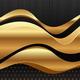 Abstract Vector Golden Waves, Vectors | GraphicRiver
