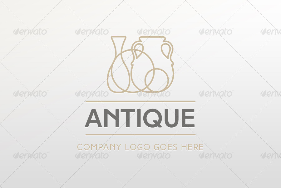 Logo design for antiques and retail, Logo Templates | GraphicRiver