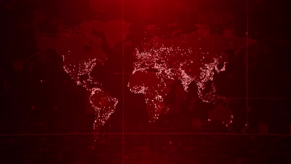 World Map Digital Background Loop 4k, Motion Graphics | VideoHive