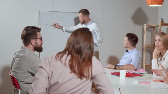 Man Giving a Project Presentation, Stock Footage | VideoHive