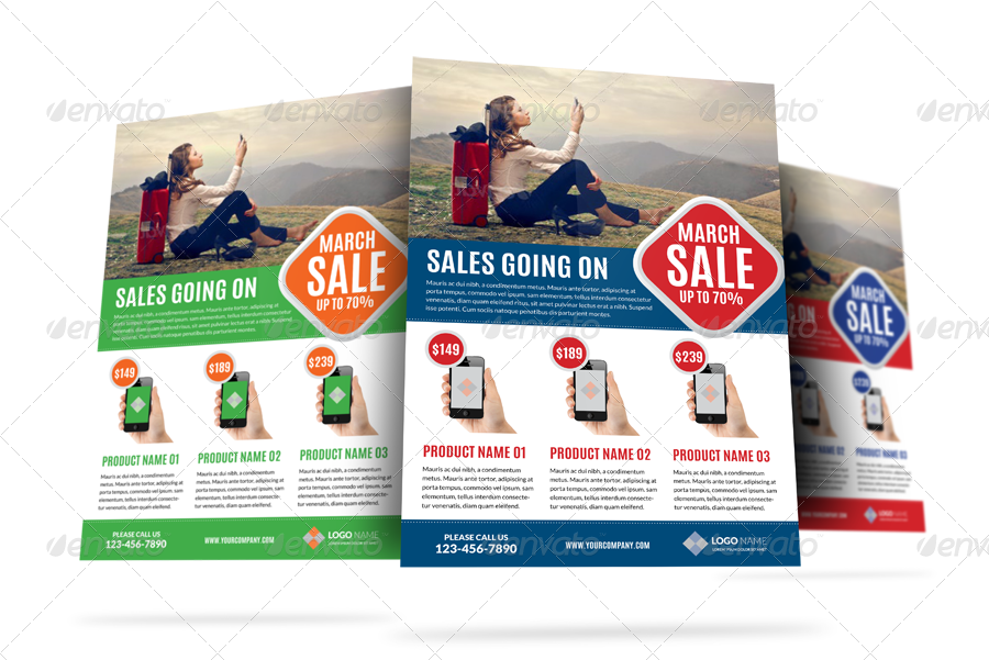 Product Promotion Flyer Design Template v2, Print Templates | GraphicRiver