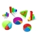 Set of Colorful 3d Graphs and Charts, Vectors | GraphicRiver
