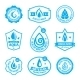 Water Labels, Vectors | GraphicRiver