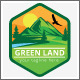 Green Mountain High Land Label Logo, Logo Templates | GraphicRiver