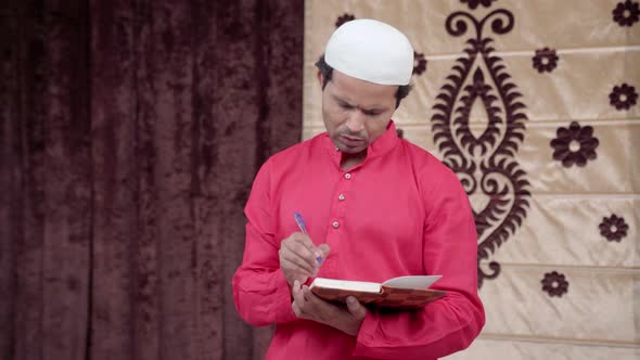 Muslim poet writing poem, Stock Footage | VideoHive