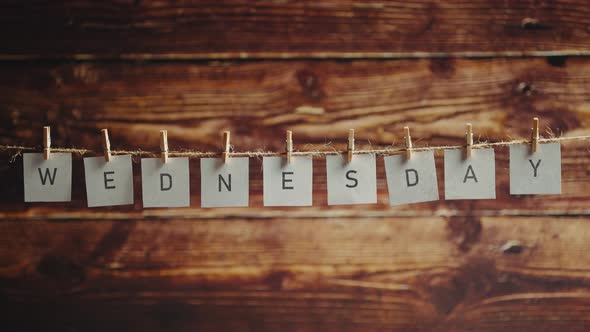 The Word Wednesday, Stock Footage | VideoHive