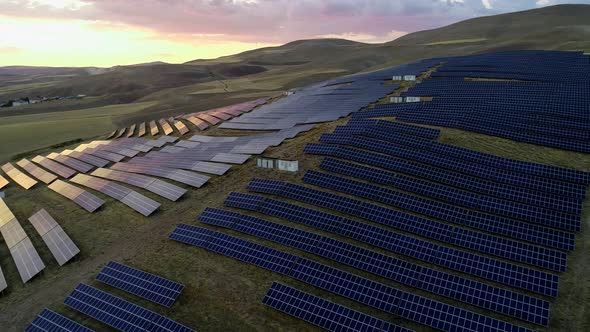 Solar Energy Panels At Sunset, Stock Footage | VideoHive