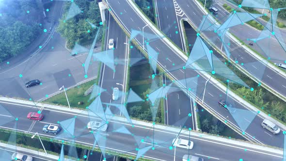 Smart traffic big Data concept, Stock Footage | VideoHive