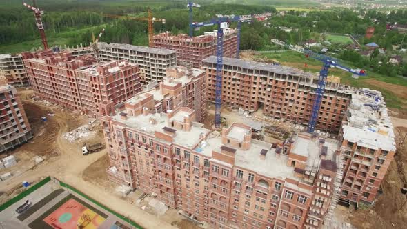 Housing Development in New Moscow, Russia, Stock Footage | VideoHive