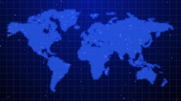 News Background World Map Animation, Motion Graphics | VideoHive