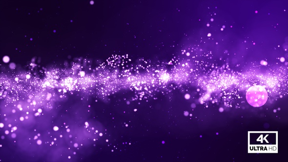 Purple Abstract Particle Background V2, Motion Graphics | VideoHive