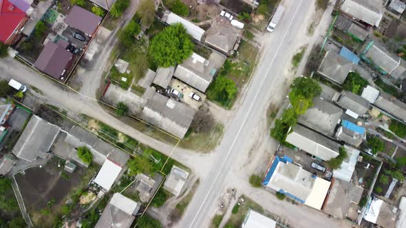 a Small Town View From the Air, Stock Footage | VideoHive