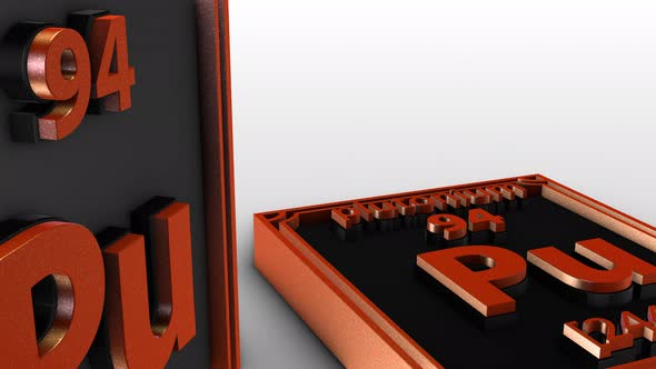 Periodic Table Of Elements - Plutonium Pu, Motion Graphics | VideoHive