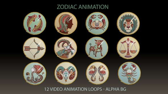 Zodiac Signs, Motion Graphics | VideoHive