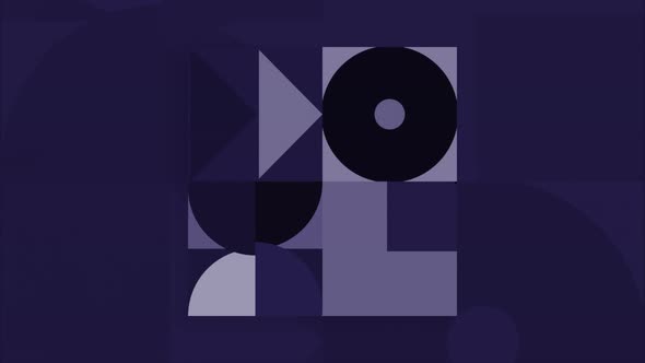 Moving Geometric Shapes in Square, Motion Graphics | VideoHive