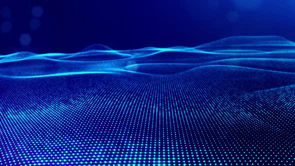 3d Looped Bg Data Flow Concept Scifi Background Digital Space, Motion ...