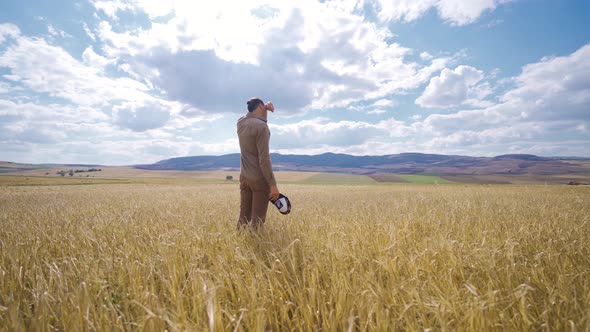 Tired field worker., Stock Footage | VideoHive