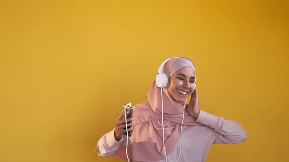 Phone Playlist Music Gadget Song Woman Headset, Stock Footage | VideoHive