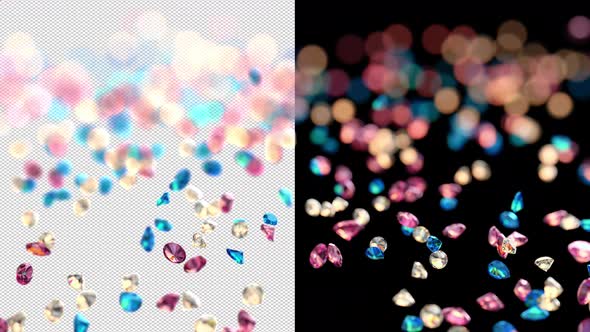 Topaz Rain With Shallow Depth Of Field, Motion Graphics | VideoHive