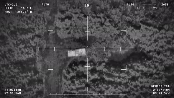 High Tech Homing Explosive Missile Targeting Interface Destroys Armored ...