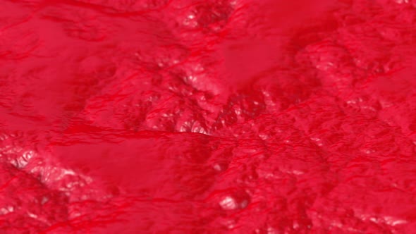 Granulated Lumpy Red Liquid Background, Motion Graphics | VideoHive