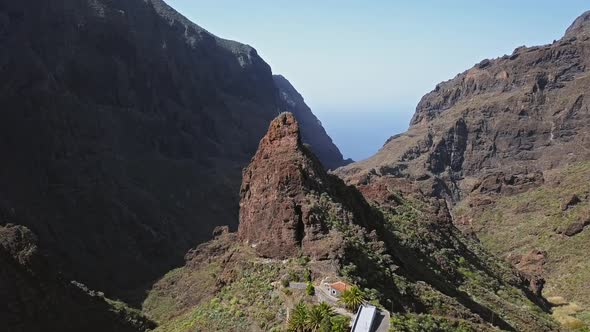 Aerial View of Masca Canyon, Tenerife, Stock Footage | VideoHive
