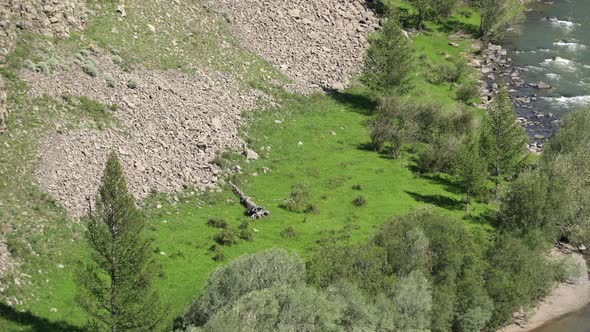 Deep Cleft Between Escarpments of Stony Canyon Geological Formation ...