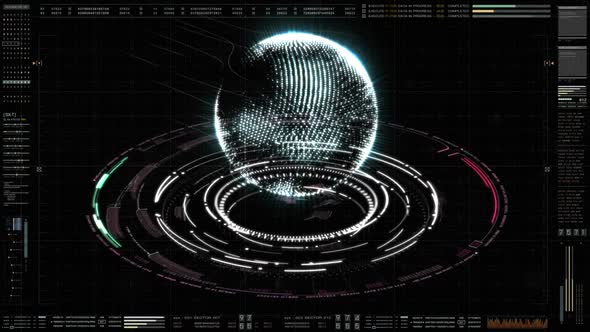 Futuristic User Interface Head Up Display 02, Motion Graphics | VideoHive