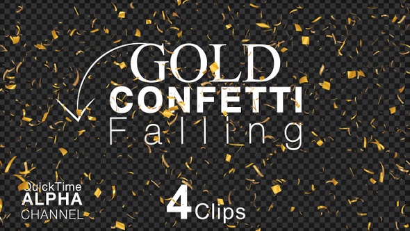 Gold Confetti, Motion Graphics | VideoHive