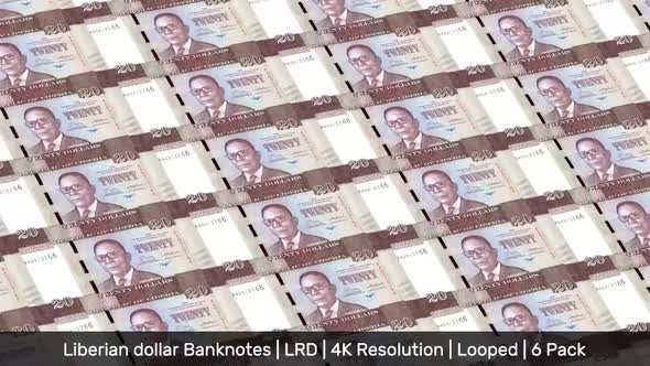 Liberia Banknotes Money / Liberian dollar / Currency $ / LRD/ | 6 Pack ...