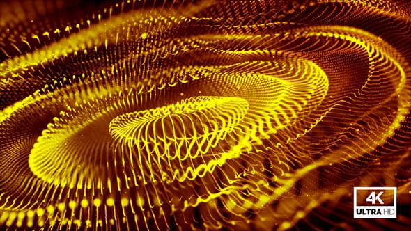 Golden Universal Wave Space Flow, Motion Graphics | VideoHive