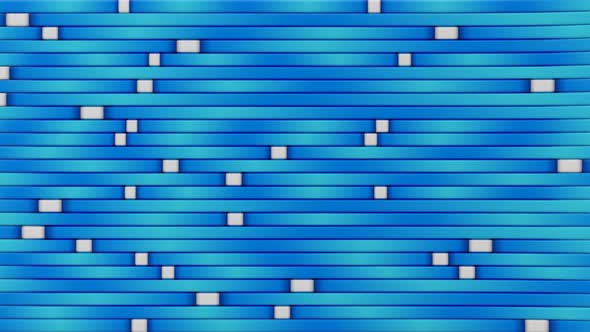 Moving blue and white loading lines 3d render animation background ...