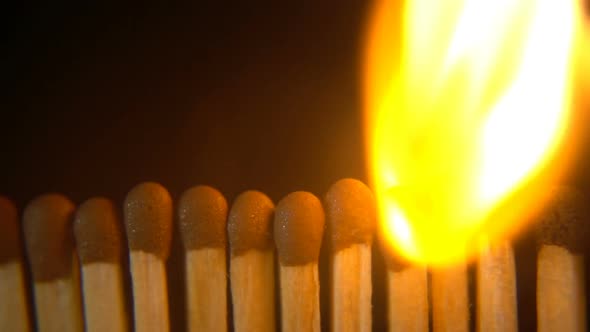 Ignition Of Match Heads, Stock Footage | VideoHive