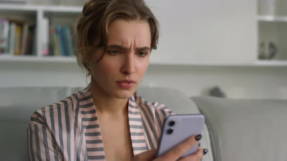 Freelancer Read Job Refusal Email On Morning Closeup By Stockbusters