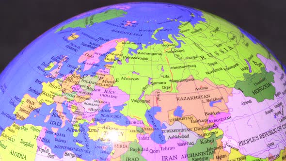 Rotating Political Globe Of The Earth 6., Stock Footage | VideoHive
