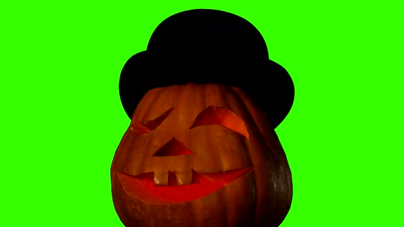 Helloween Pumpkin on Green Screen, Stock Footage | VideoHive