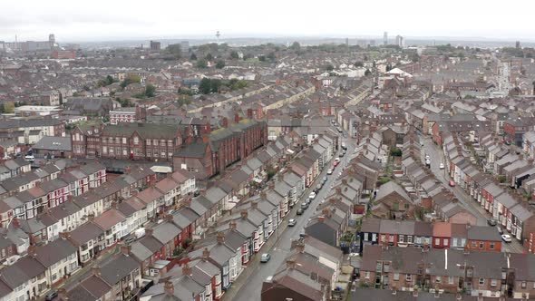 Working Class Terraced Housing in Liverpool, Stock Footage | VideoHive