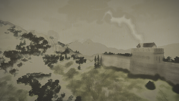 Ink animation Great Wall of China, Motion Graphics | VideoHive
