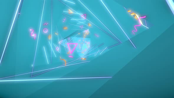 Triangle Helix 03 4K, Motion Graphics | VideoHive