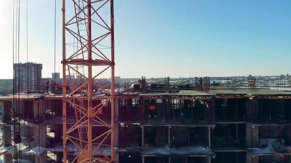 Construction Process of an Apartment Building, Stock Footage | VideoHive