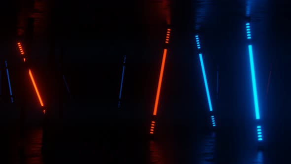Blue Light Sticks Background Animation Loop Background, Motion Graphics