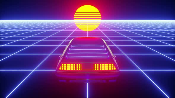 Retrowave Loop, Motion Graphics | VideoHive